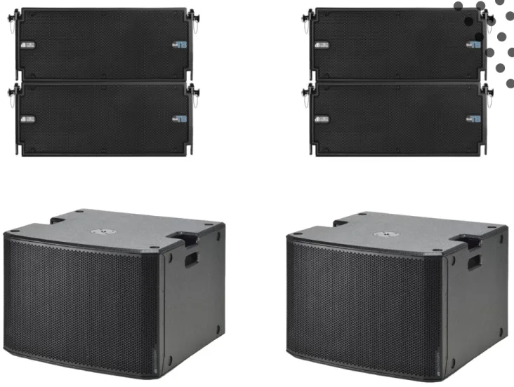 line array speaker hire
